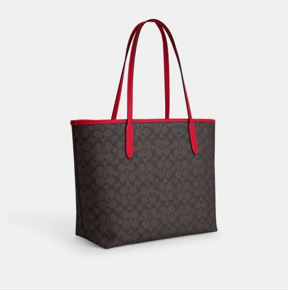 Coach | Bags | New Coach City Tote Bag In Signature Canvas In ...